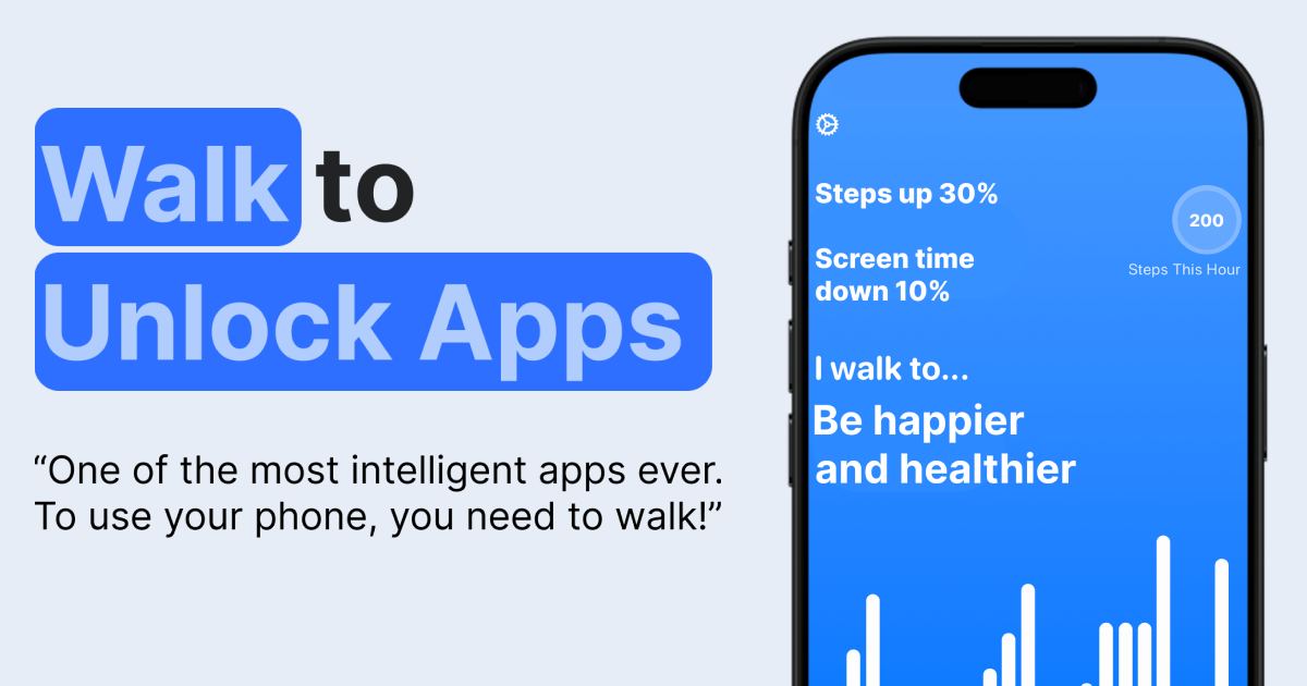 Walk more, unlock your apps | WalkLock